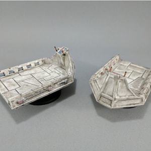 Dnd Sci-fi Cargo Sled Hover Transport Skiff Spaceship Star Wars Legion ...