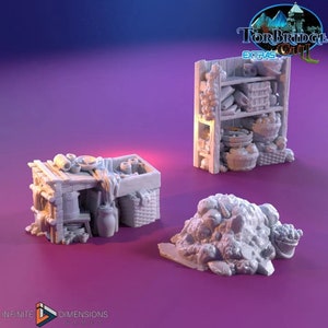 Dnd Kitchen Inn Essentials Torbridge Cull for Village 28mm Miniature ...