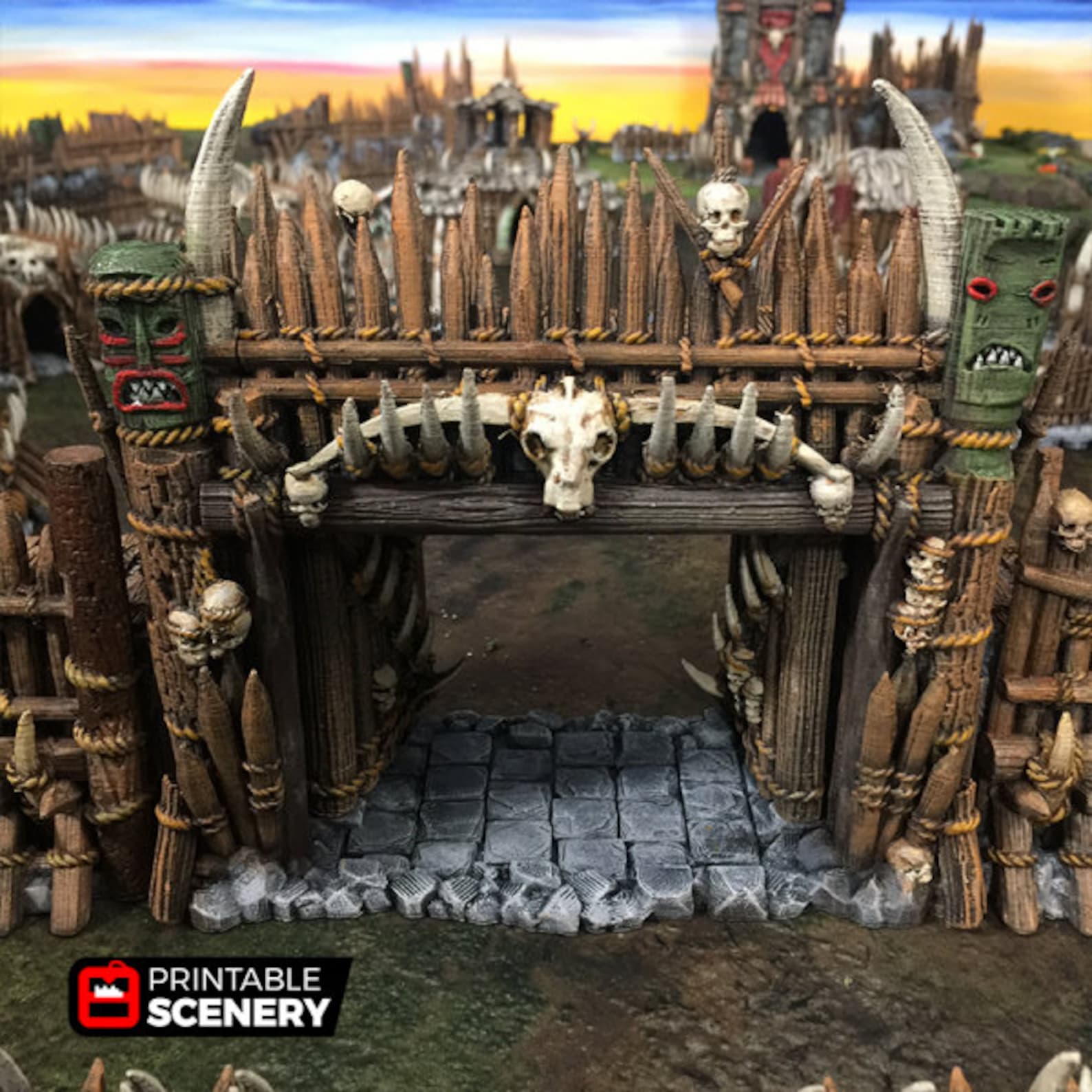 Dnd Orc Tribal Entry Gates Lost Islands Barbarian Tribe Tabletop ...