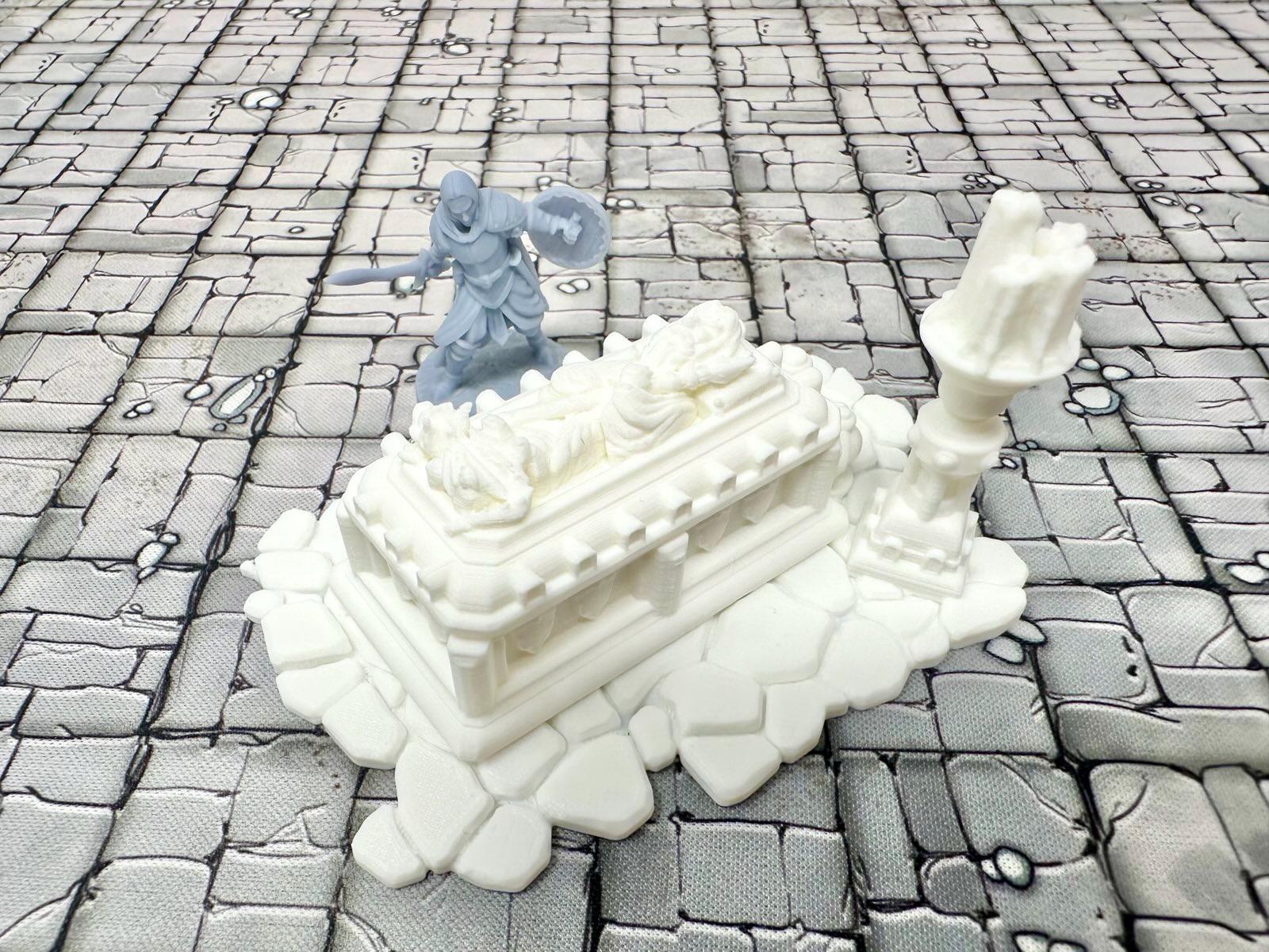 Dnd Wizard King Sarcophagus Tomb Mausoleum Royal Grave Burial Dragon's ...