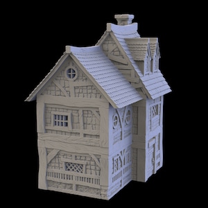 Dnd Medieval Cottage House Two Story Home RPG D&D Dungeons and Dragons ...