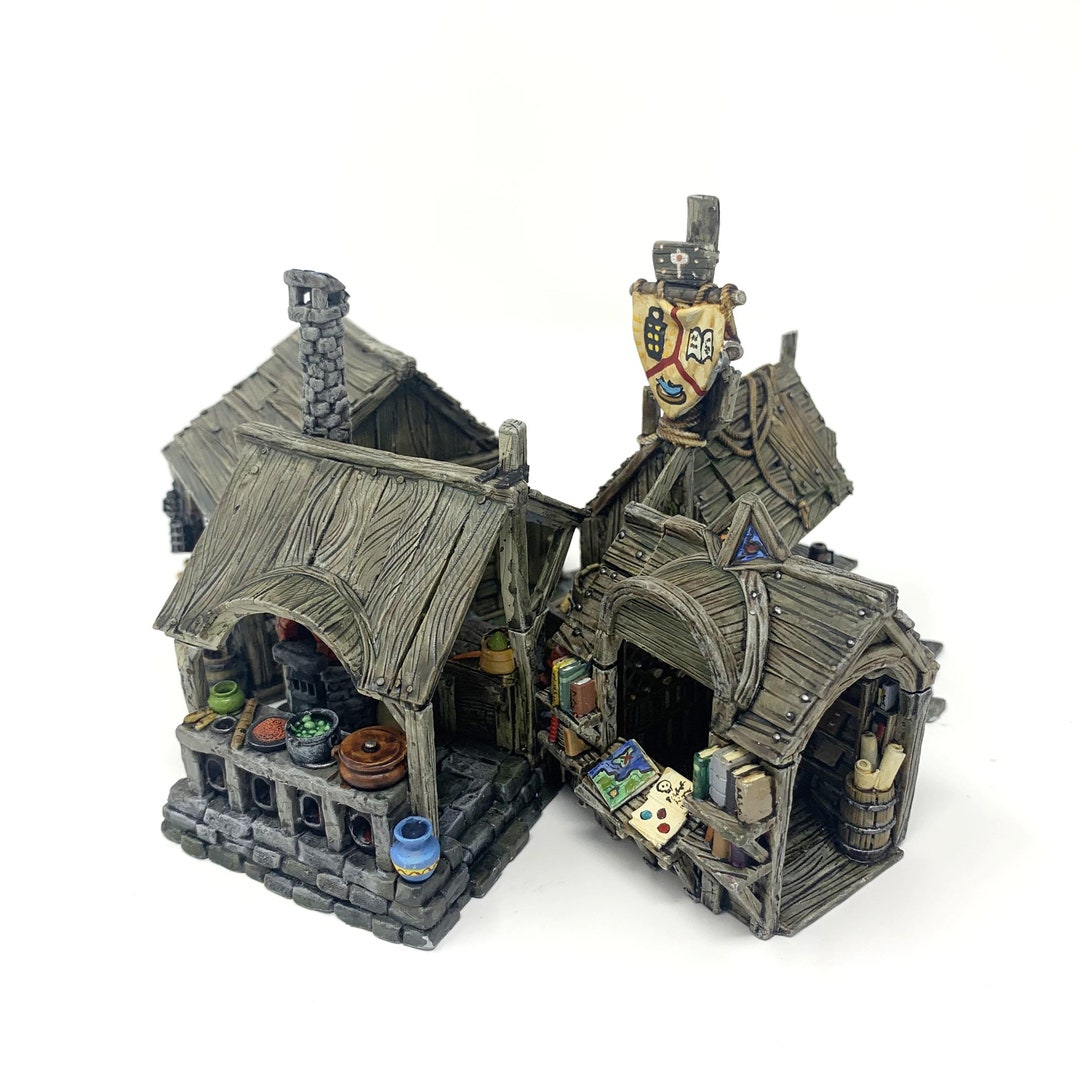 Dnd Village Market Medieval Shops Town Square Village Store Front ...