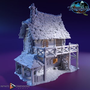 Dnd Grumbles Cottage House Home Medieval Village Tabletop Terrain ...