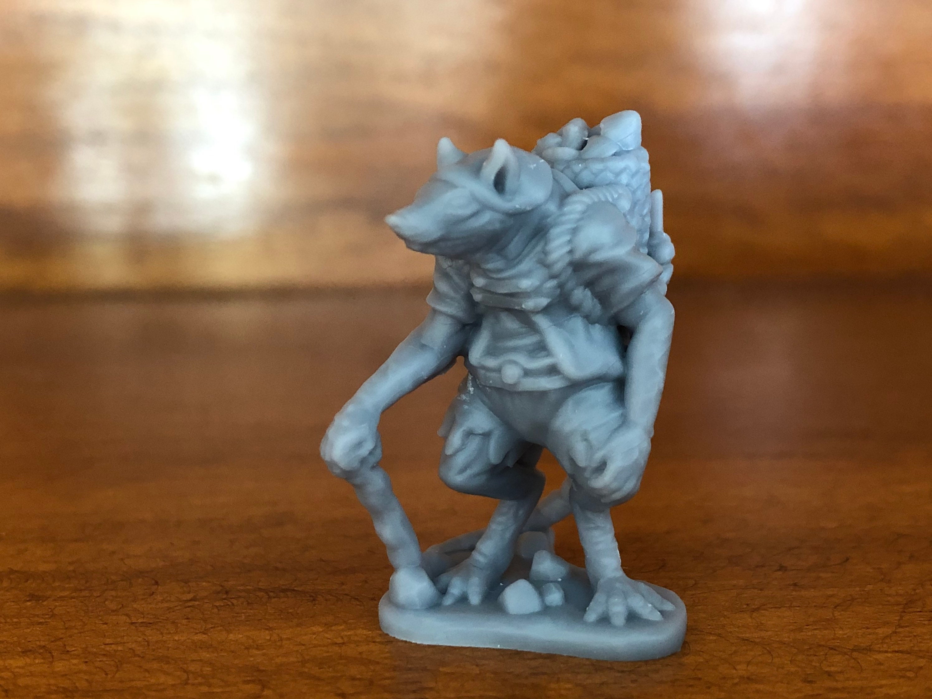 Dnd Rat Gatherer Wererat Monster 28mm Miniature Wargaming - Etsy