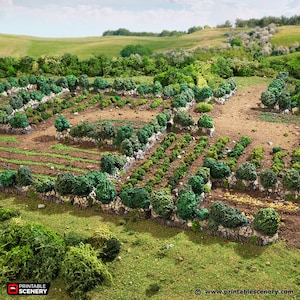 Dnd Bocages Hedgerow Bushes From King and Country Village Tabletop ...