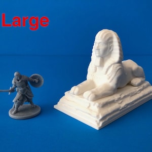 Dnd Sphinx Egyptian Statue Temple Entrance Desert Courtyard Monument ...