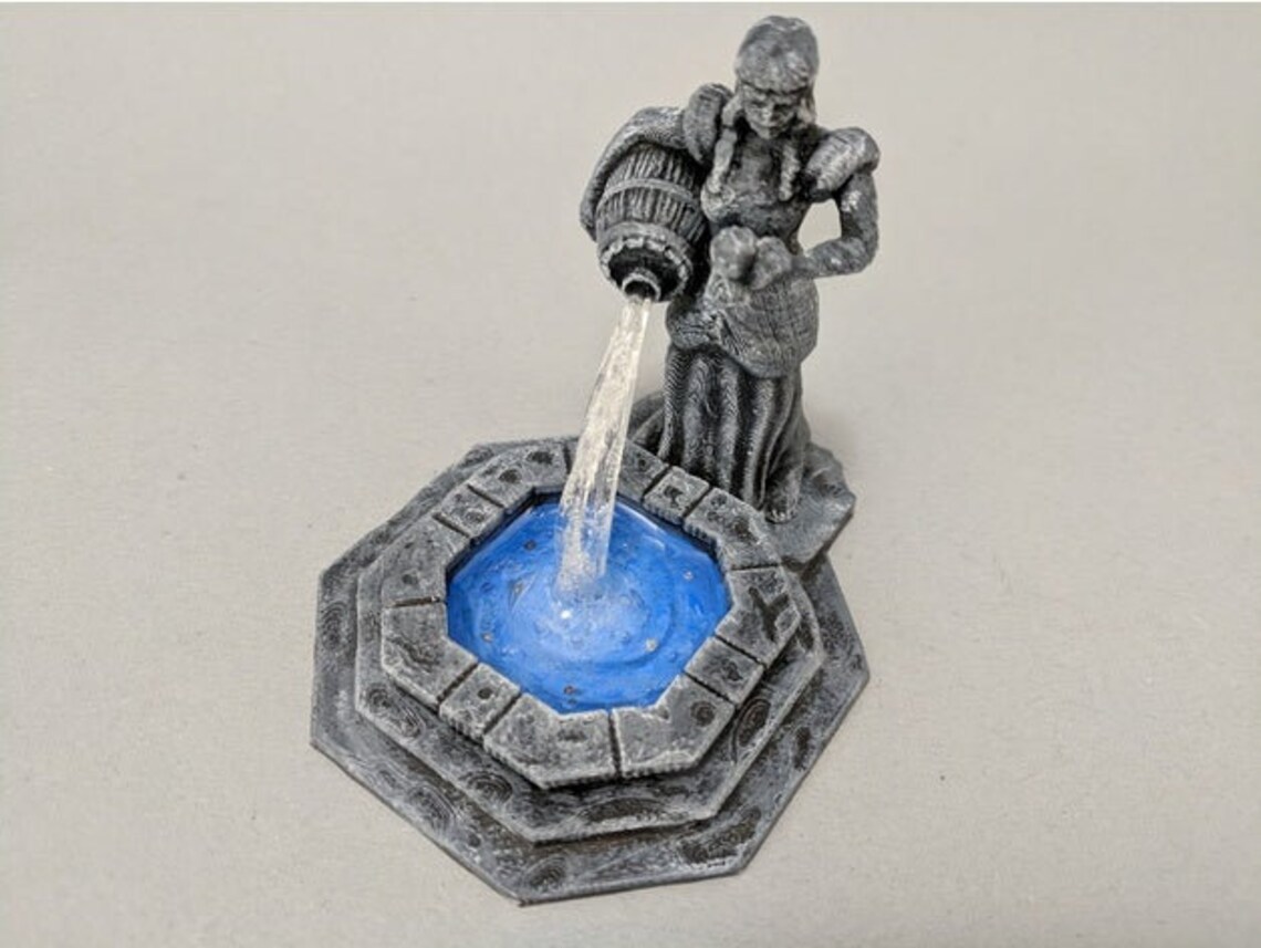 Dnd Fountain of the Alewife Mystical Healing Water Source Village Well ...