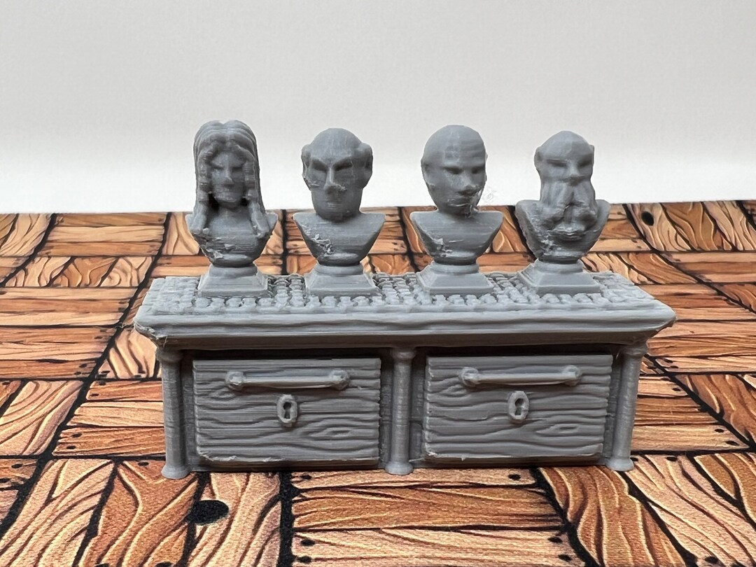 Dnd Bust Display for Library Hall Observatory House Mansion Village ...
