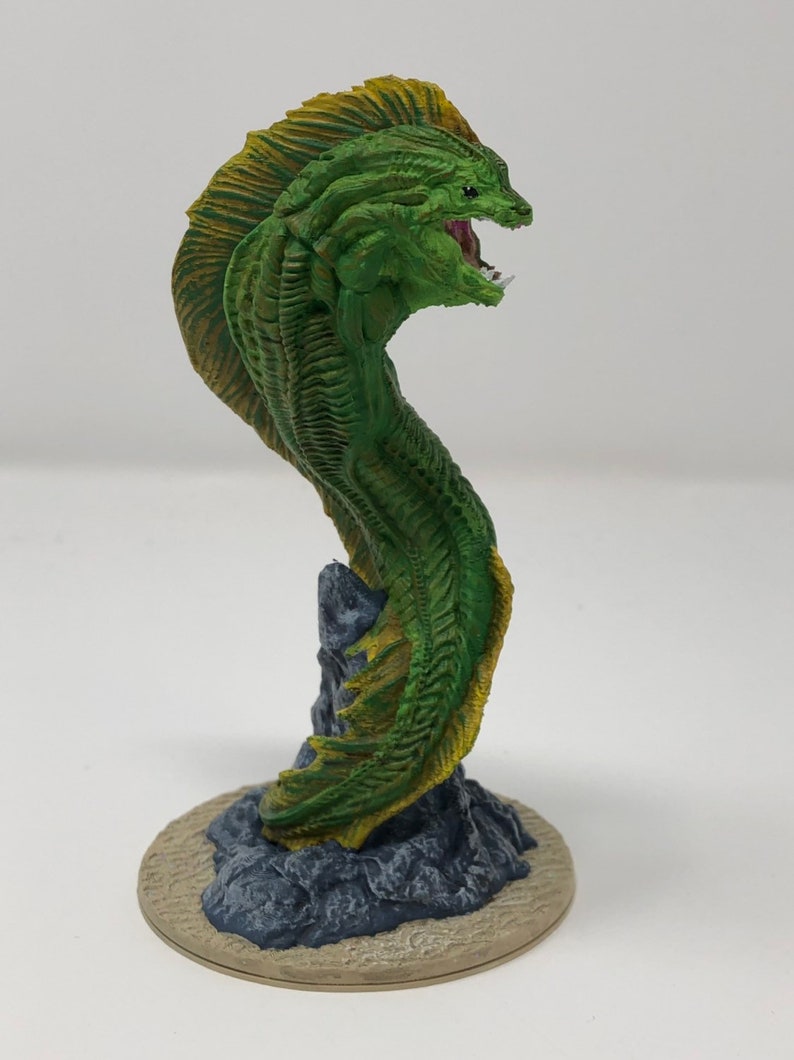 Dnd Giant Eel Wyrm Sea Serpent Underwater Creature Predator - Etsy