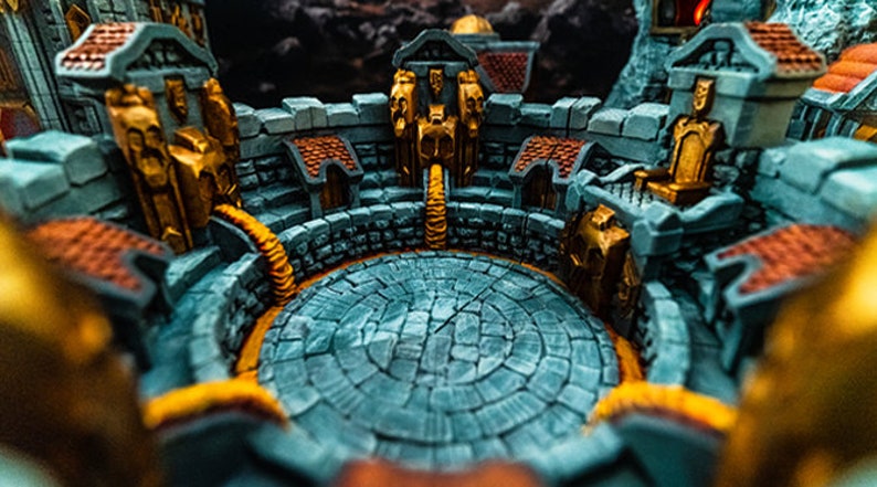 Dnd Dwarven Arena Colosseum Dwarf Mountain City Architecture Tabletop ...