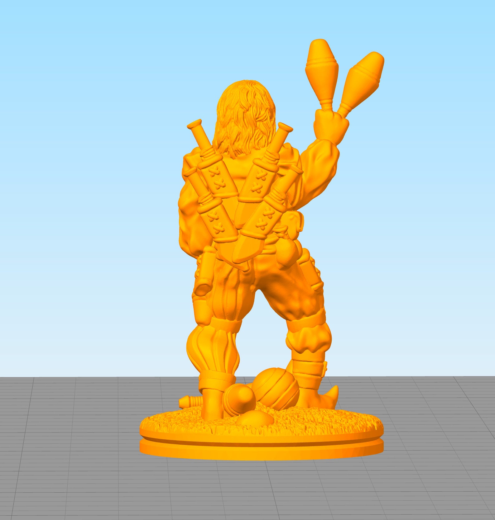 Dnd Juggler Entertainer Gypsy Jester 28mm Miniature Tabletop - Etsy