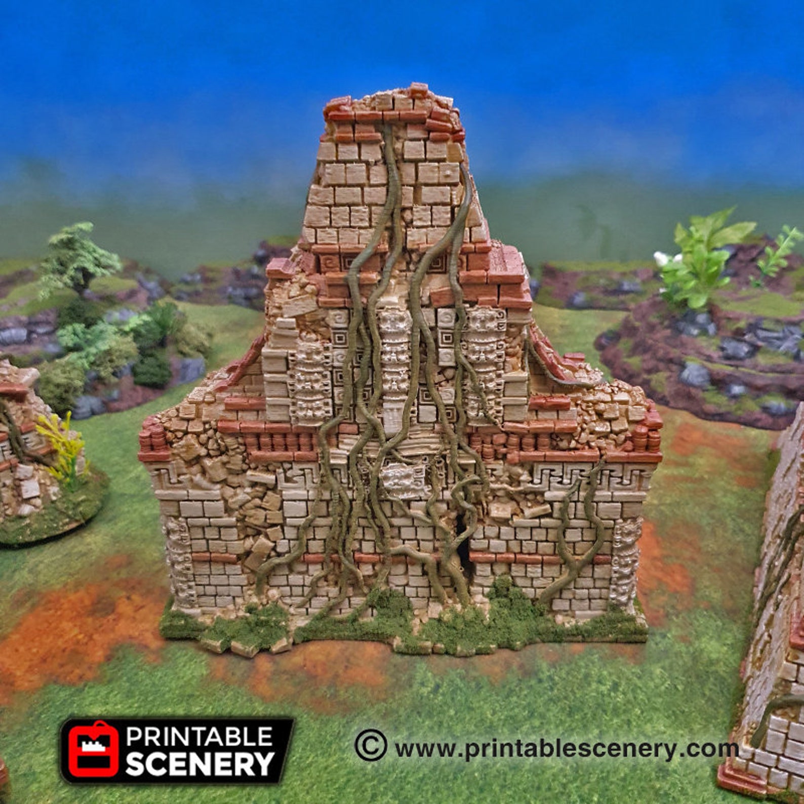 Dnd Temple of Eden Pyramid Aztec Jungle Ruins Stargate - Etsy