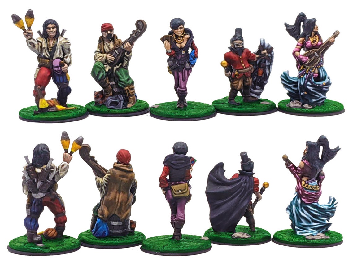Dnd Puppeteer Entertainer Gypsy 28mm Miniature Tabletop RPG - Etsy