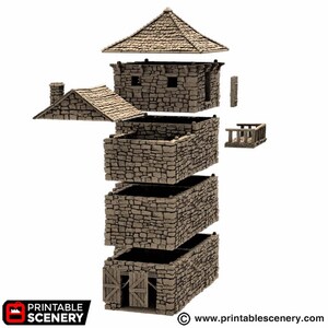 Dnd Black Rock Keep From King and Country Village Medieval Soldier ...