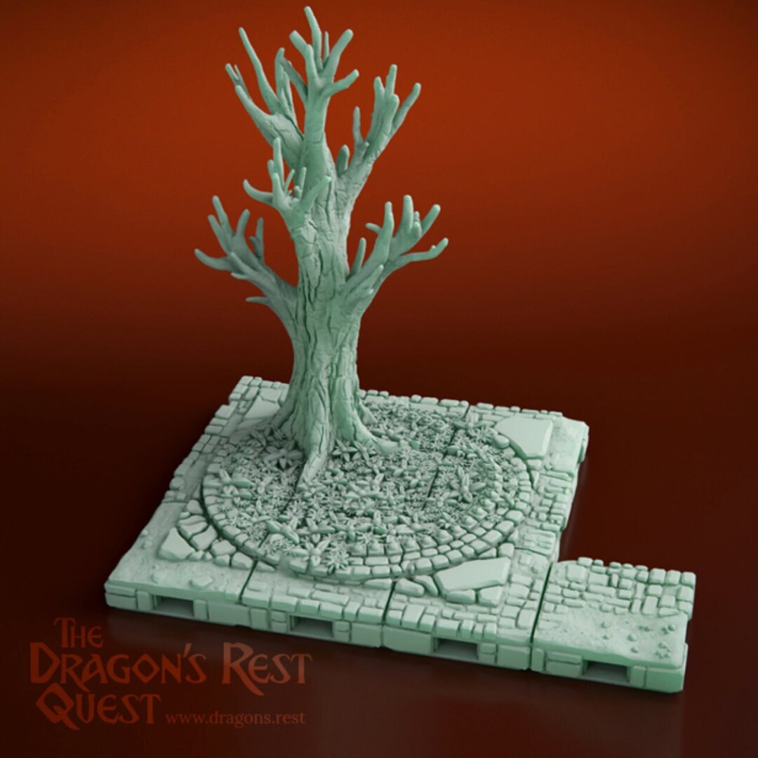 Dnd Ghoulberg Cemetery Tree Tile for Cursed City Graveyard Burial ...