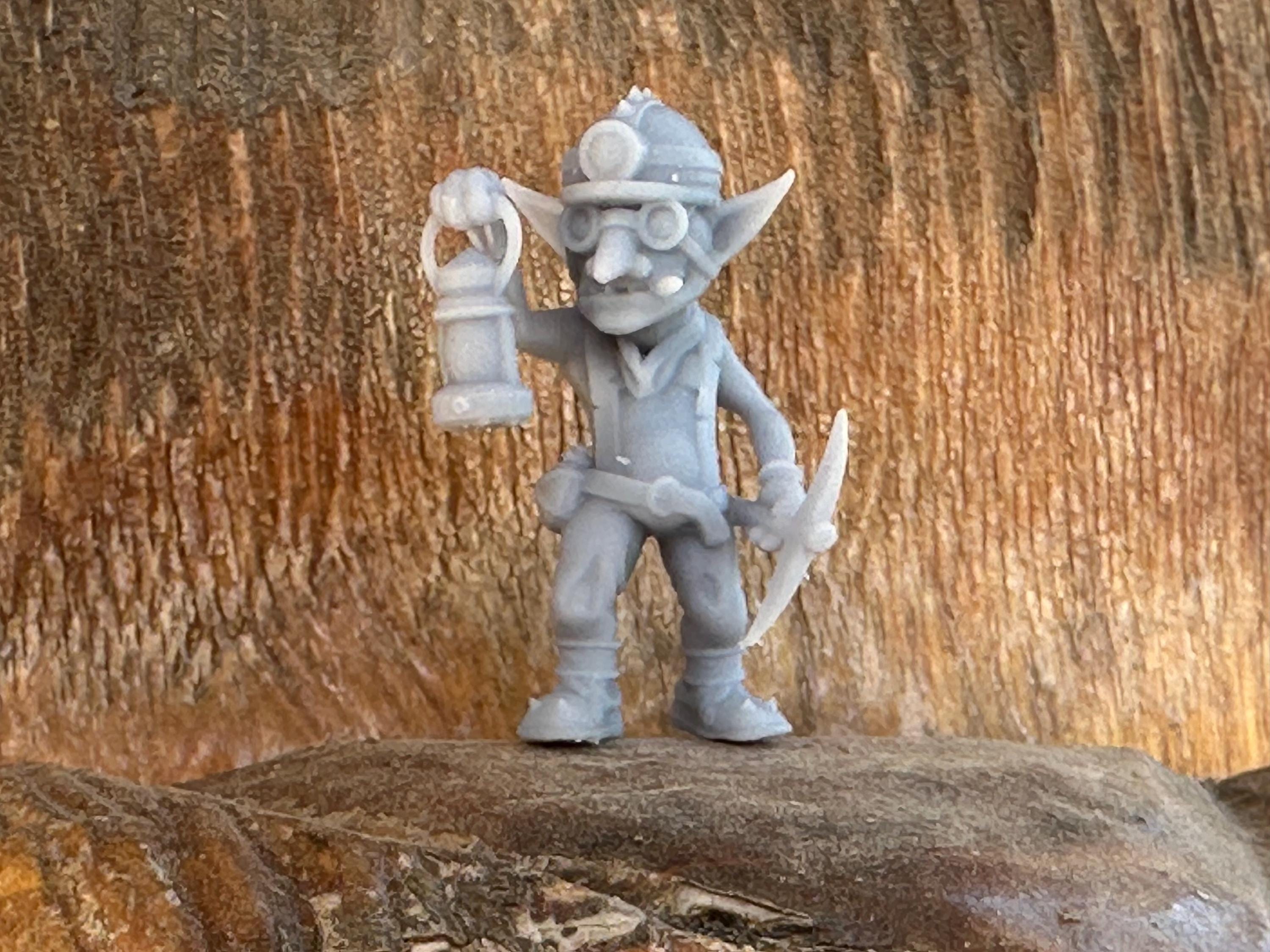 Dnd Goblin Miner Male Goblin Mines 28mm RESIN Miniature | Pathfinder ...