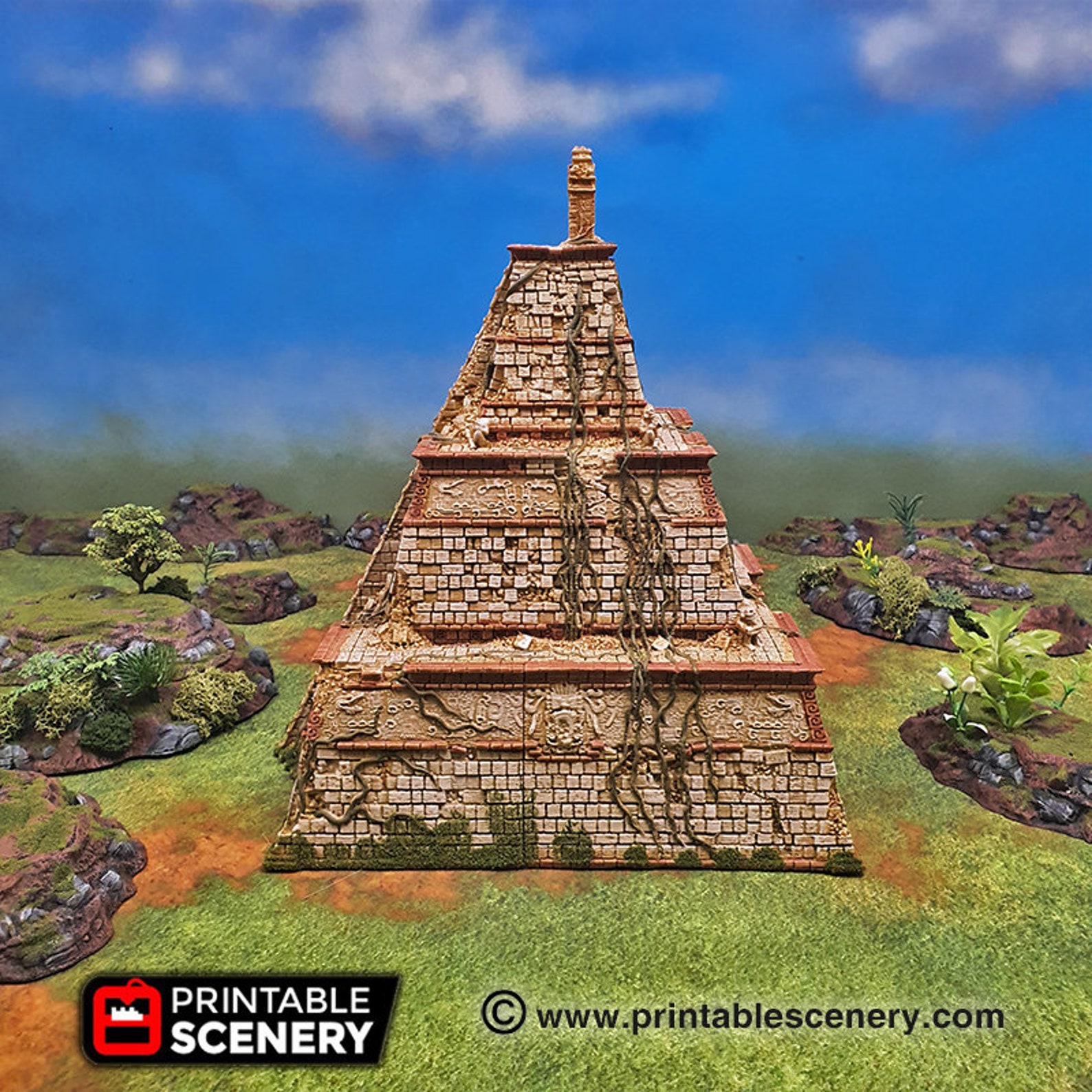 Dnd Ruined Aspect of the Gods Pyramid Aztec Ruins Stargate - Etsy