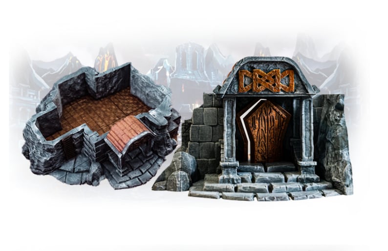 Dnd Dwarven Mine for Mountain Dwarf Mining City Scatter Village ...