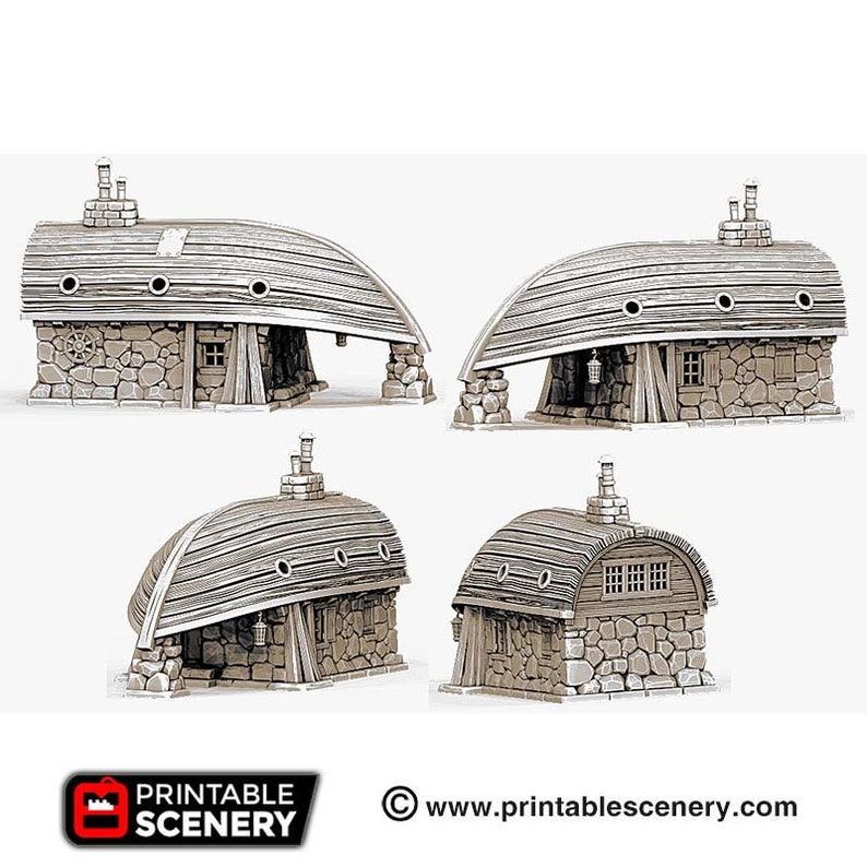 Dnd Medieval Boat House Fishing Village I Dungeons and Dragons I ...