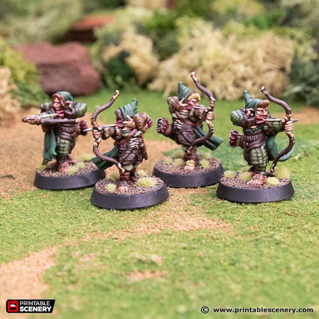 Dnd Female Forest Rangers Hobbit Female Miniature Rise of the Halflings ...