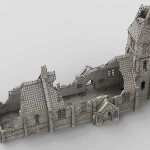 Dnd Medieval Church War Ruins Dungeons and Dragons Tabletop Scatter ...