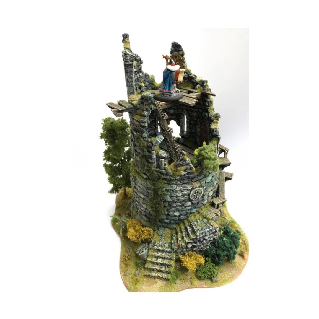 Dnd Ruined Rookery Castle Tower Medevial War Ruins Watchtower Tabletop ...