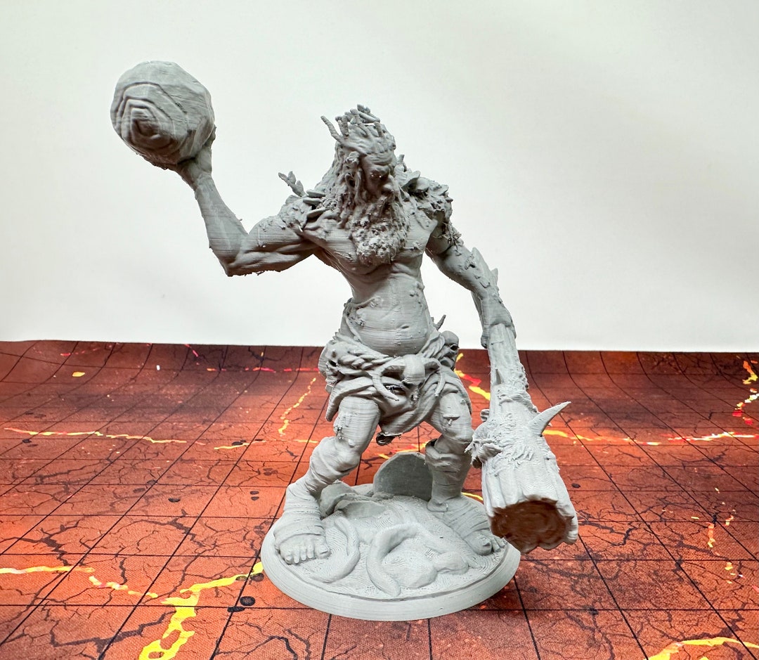 Dnd B-STOCK Giant With Club and Rock Behemoth Titan Monster Creature ...
