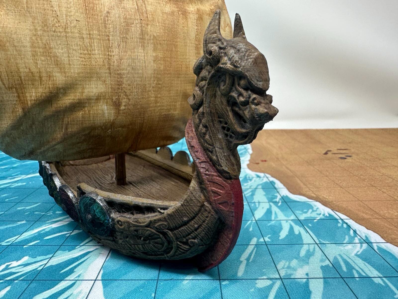 Dnd Viking Ship Vessel Boat Tundra Ice Age Wargaming Tabletop Scatter ...