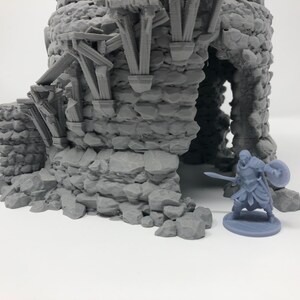 Dnd Ruined Rookery Castle Tower Medevial War Ruins Watchtower Tabletop ...
