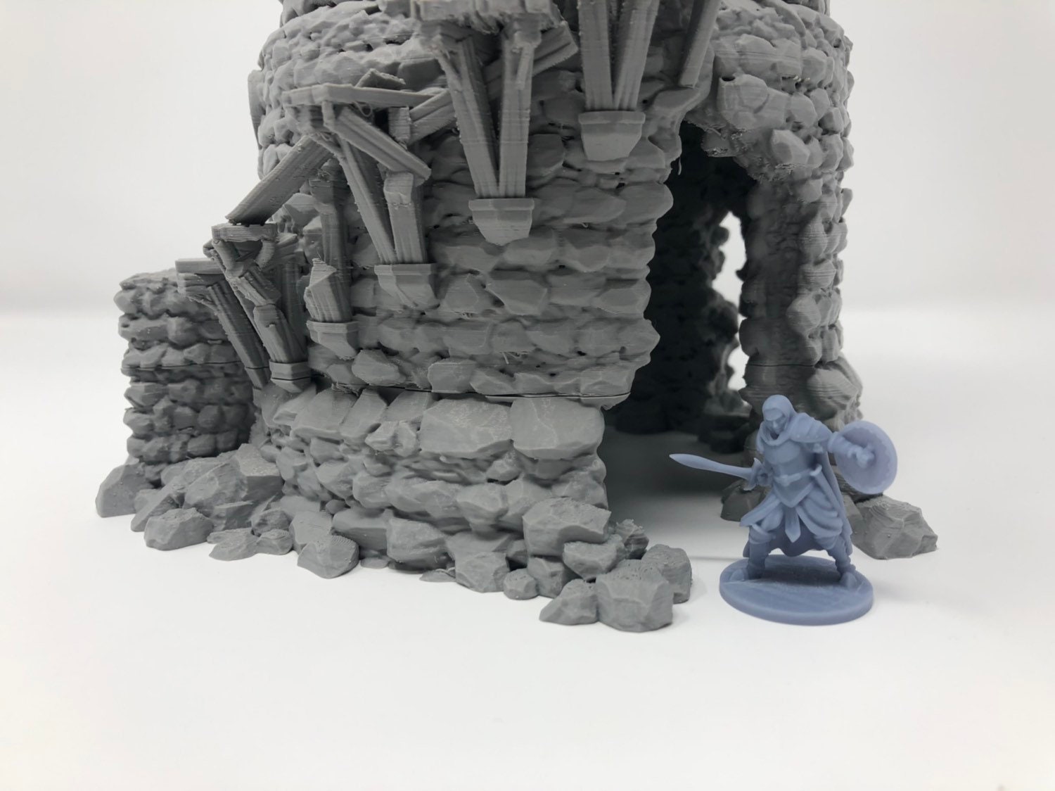 Dnd Ruined Rookery Castle Tower Medevial War Ruins Watchtower Tabletop ...