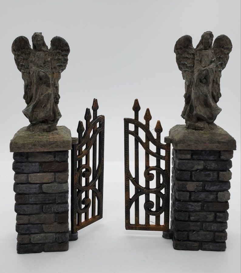 Dnd Cemetery Graveyard Gates Village Tabletop Scatter Terrain Wargaming ...