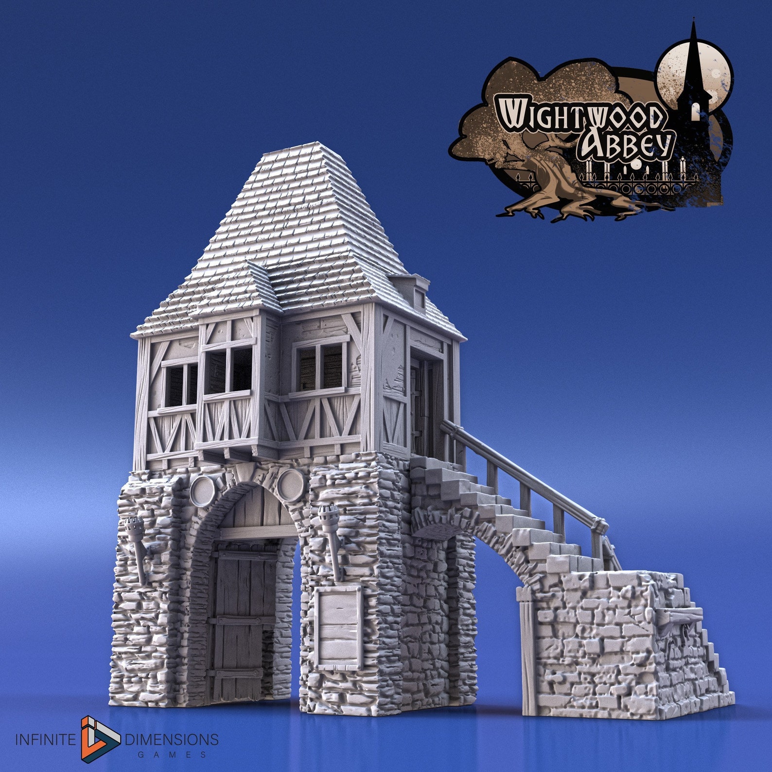 Dnd Medieval Gatehouse Castle Gate Tower Tabletop Scatter - Etsy
