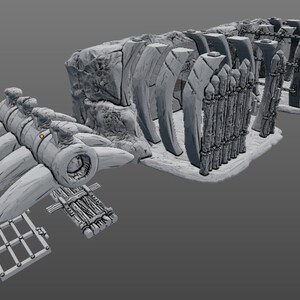 Dnd Rib Cage Bone Cell Jail Barbarian Tribal Prison- Tabletop Scatter ...