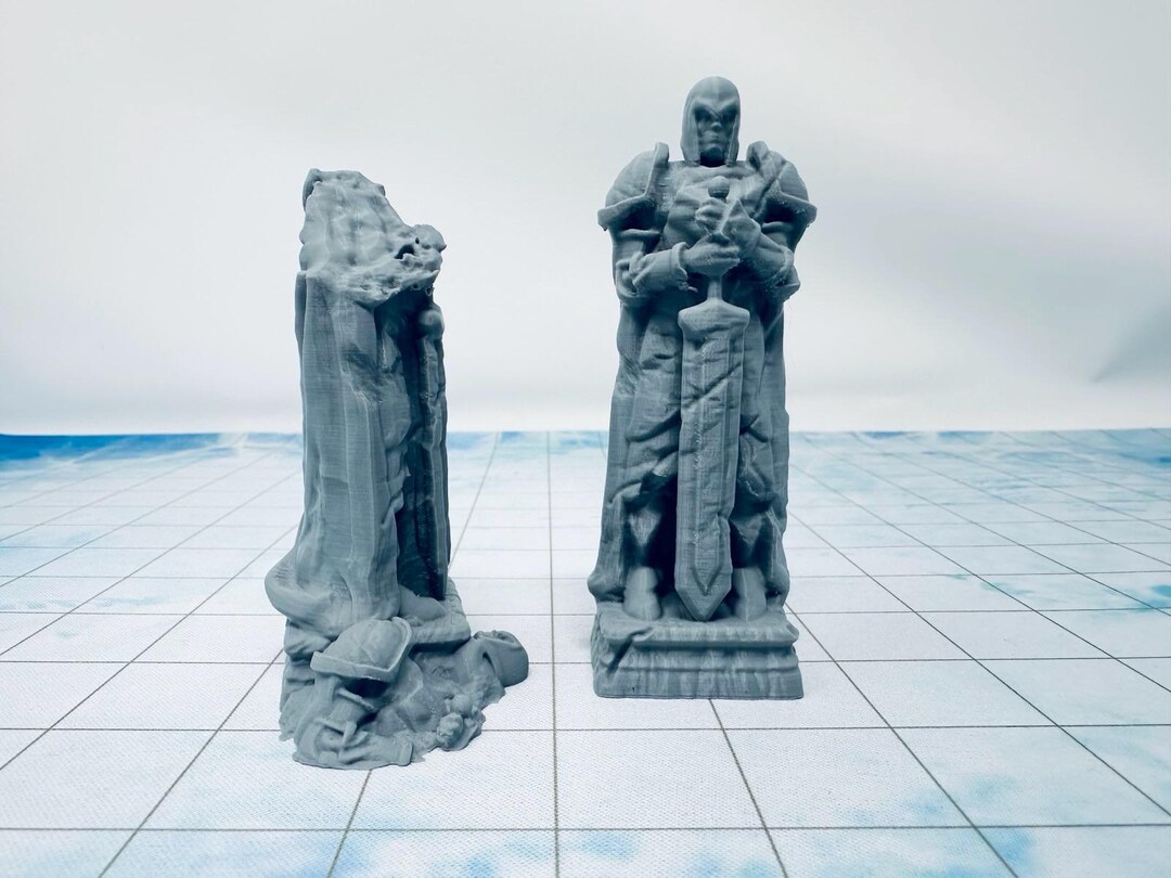 Dnd Stone Warrior Statue Ruins Set Ancient Civilization Medieval ...