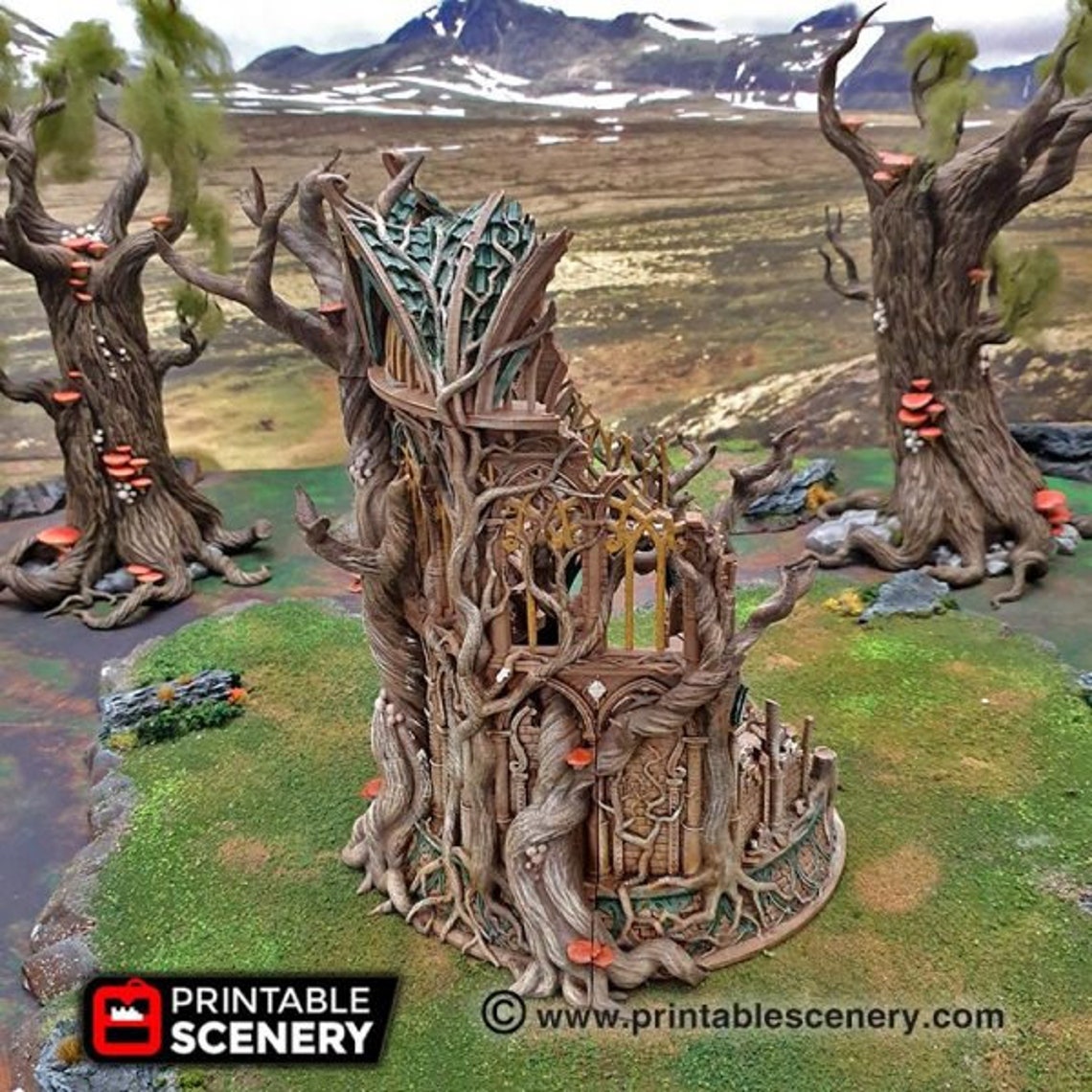 Dnd Elven Lost Library of Ithillia Ruins Tabletop Fantasy - Etsy