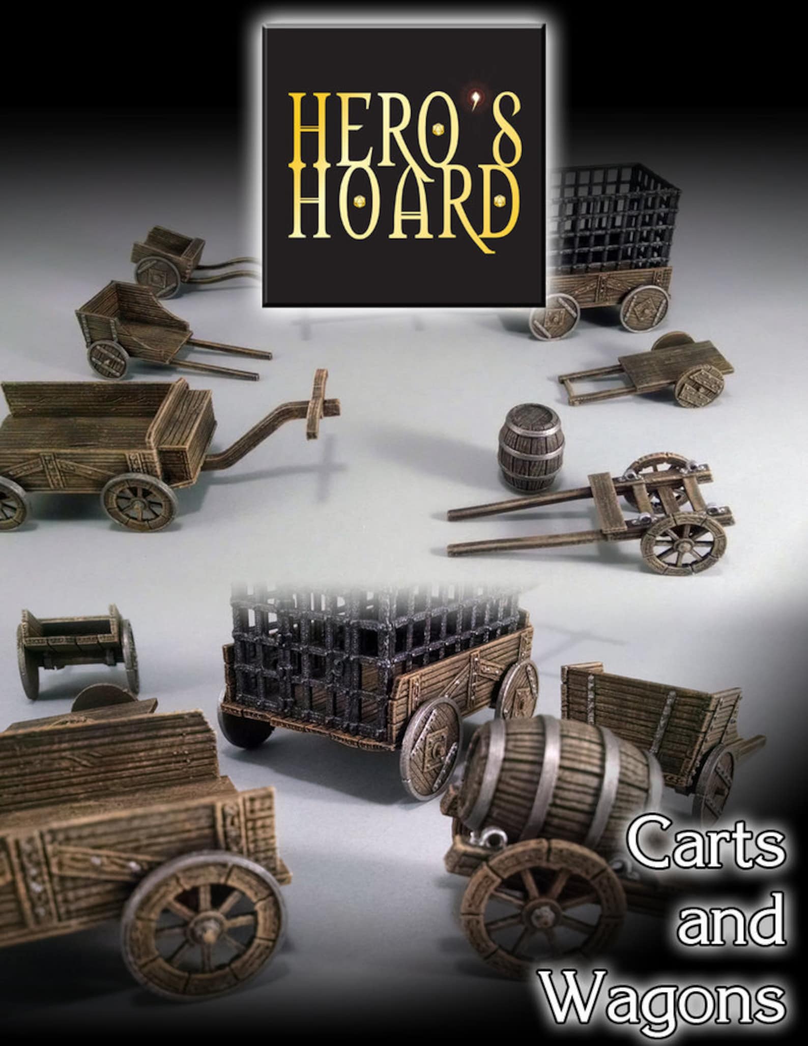 Dnd Carts and Wagons Set Caravan Merchant Supplies Village - Etsy