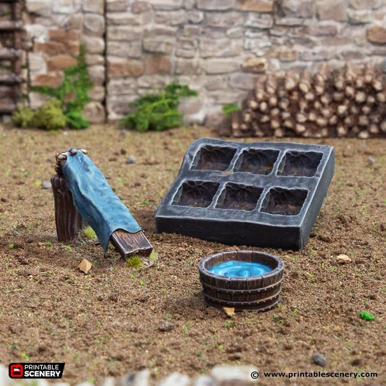 Dnd Blacksmith and Smithy Shop Medieval Village Market Trade Tabletop ...