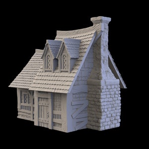 Dnd Medieval Cottage House Single Story Home V1 RPG D&D Dungeons and ...