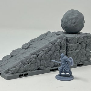 Dnd Boulder Trap Dungeon Castle Trap Magical Scatter Terrain Wargaming ...