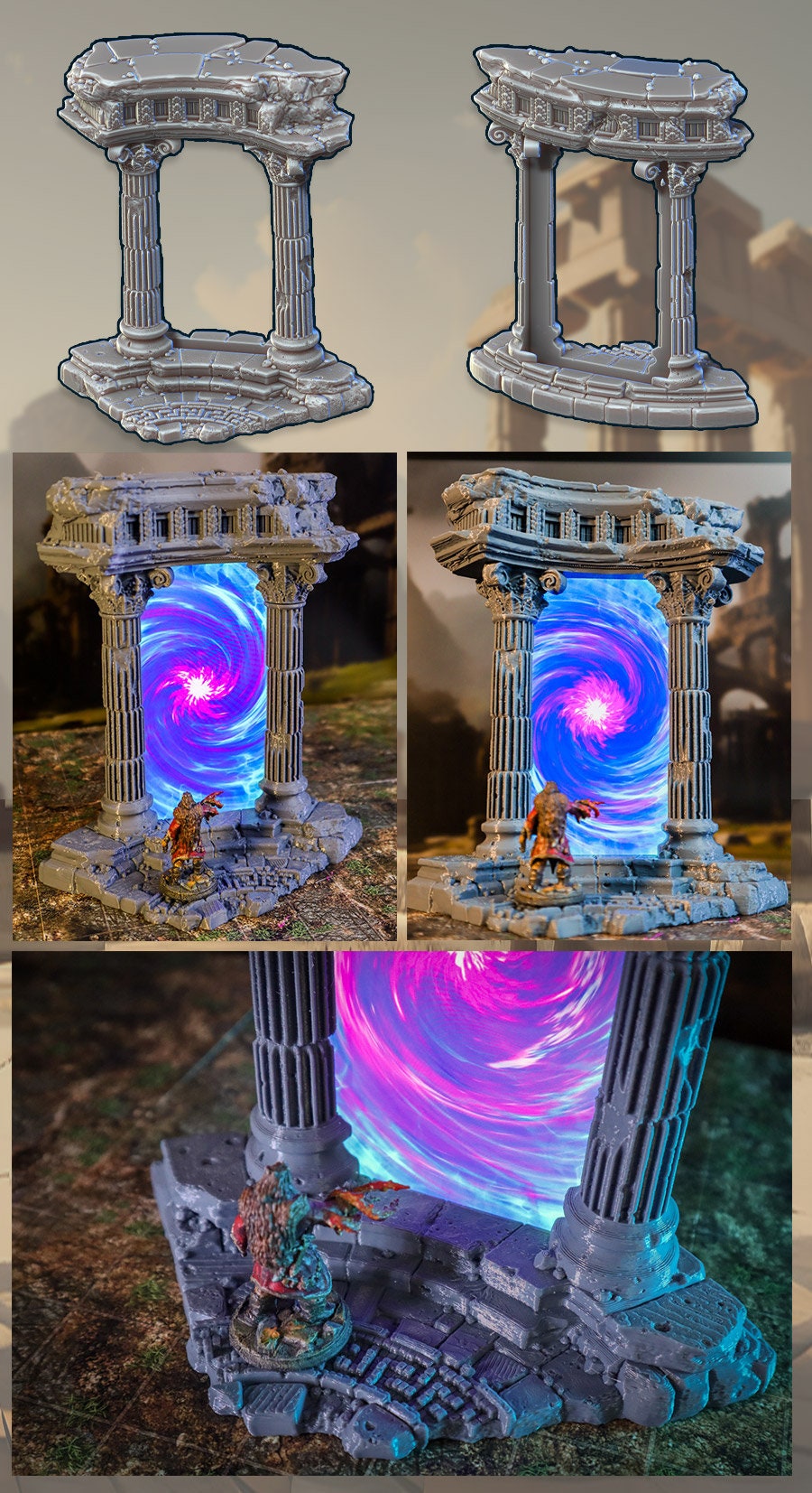 Dnd Portal Ruined Archway Insert PHONE for FOUR Magical Magic Animated ...