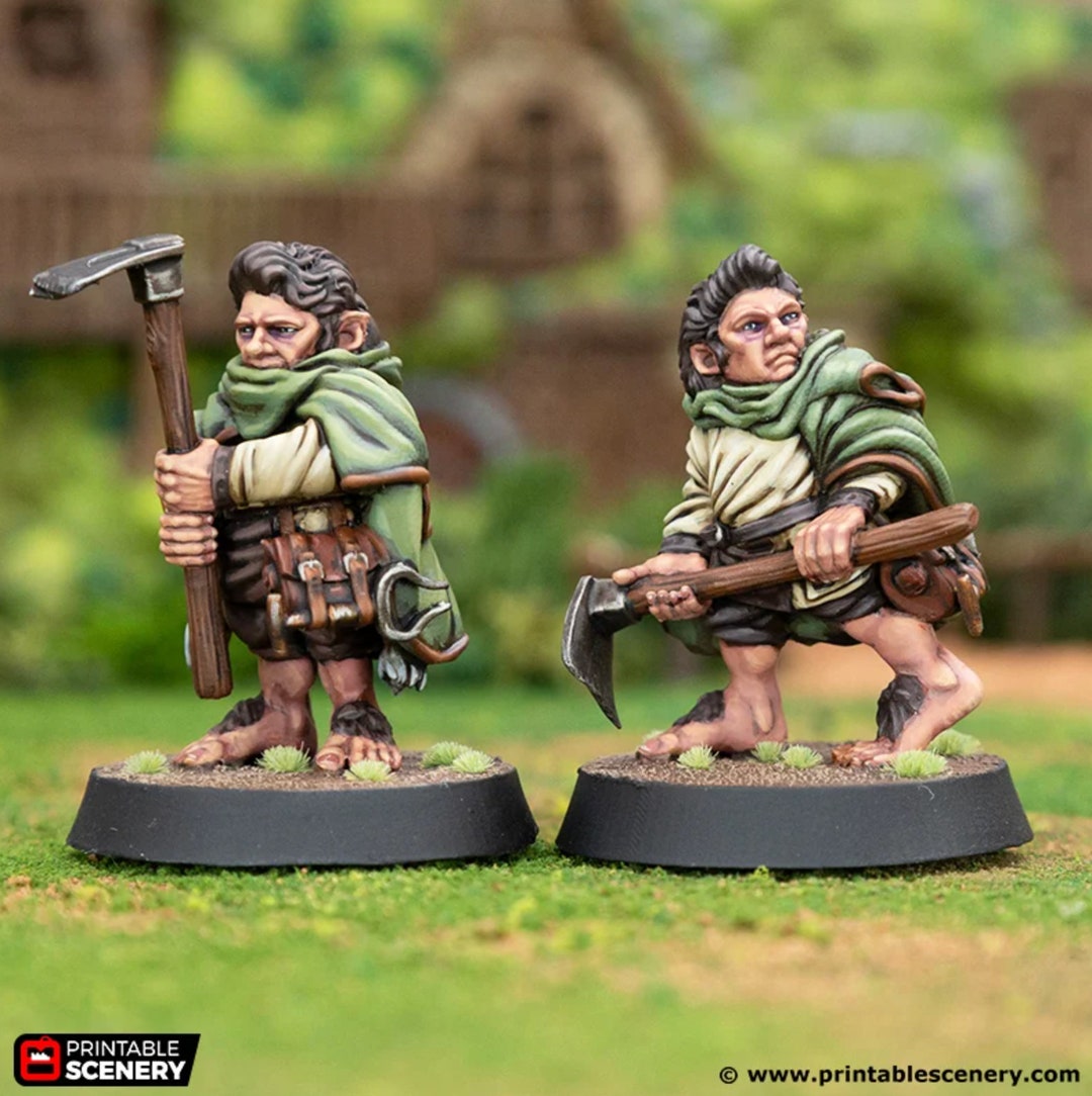 Dnd Jorkey Woodsbridge 28mm Hobbit Miniature Rise of the Halflings ...