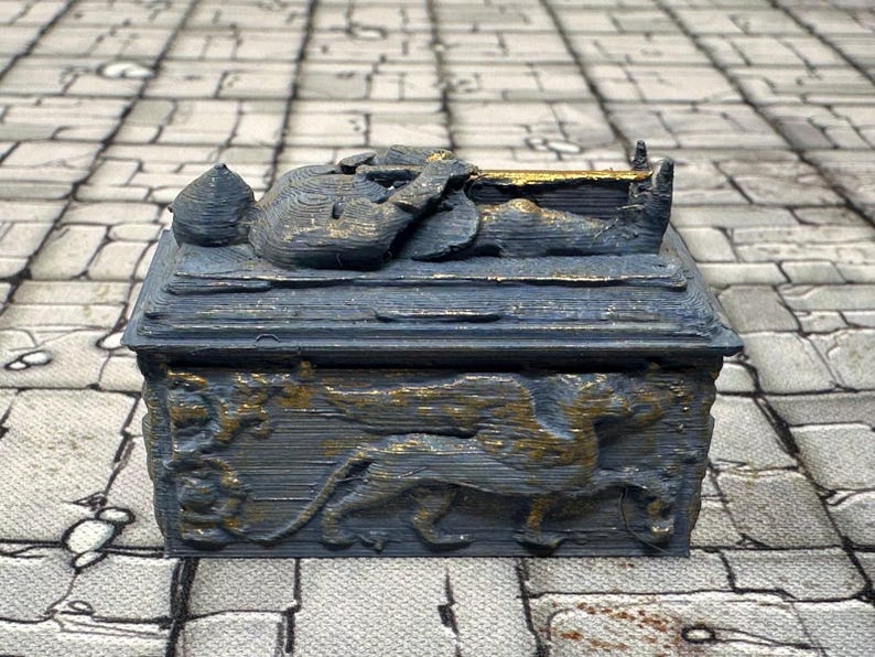 Dnd Knight's Tomb Sarcophagus Mausoleum Catacombs Burial Vault Tabletop ...