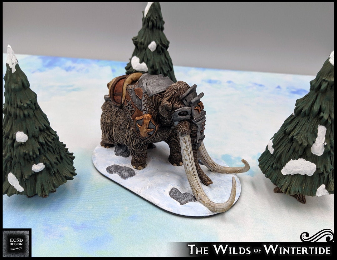 Dnd Woolly Mammoth Ice Age Prehistoric Creature Animals Pathfinder ...