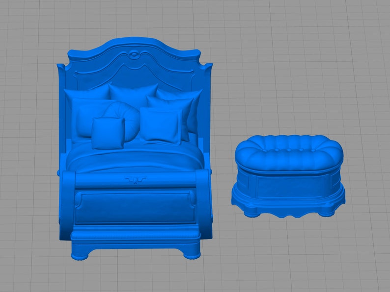 Dnd Large Bed Village House Furniture for Home Tabletop Scatter Terrain ...