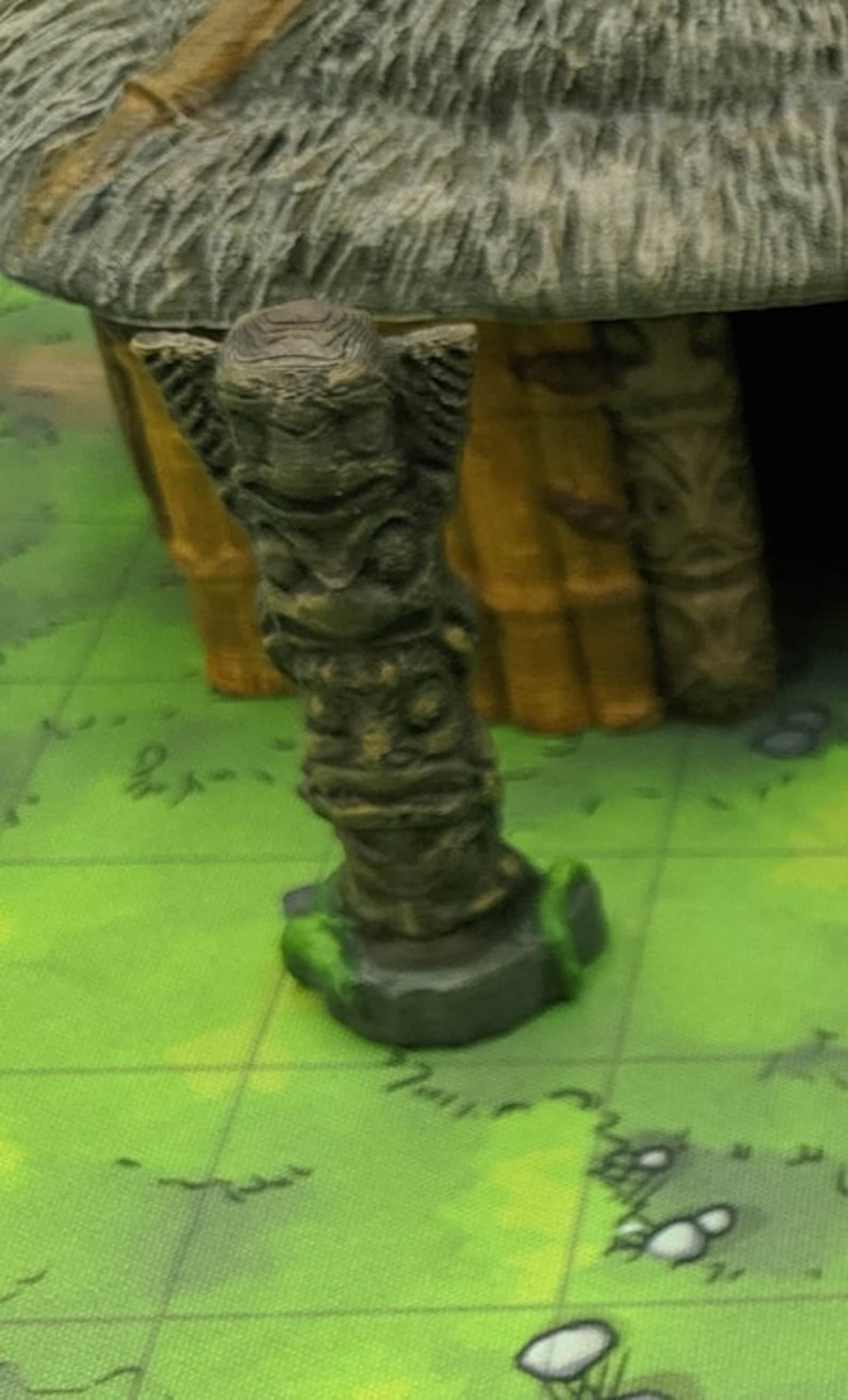 Dnd Tiki Totem Poles Island Hut Tribe Jungle Tabletop Terrain | Etsy