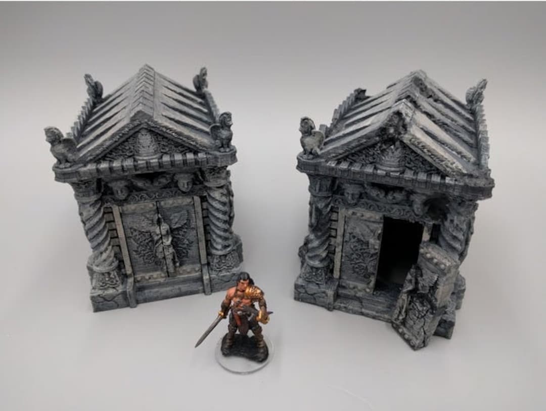 Dnd Tomb Entrance Mausoleum Cemetery Graveyard Burial Grounds - 28mm ...