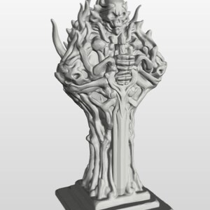 Dnd Ancient Guard Totem Statue Ruins 28mm Scatter Terrain Throne Room ...