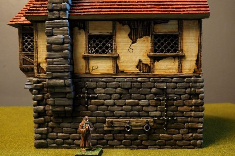 Dnd Medieval Abott's House Cottage Wightwood Abbey Tabletop Village ...