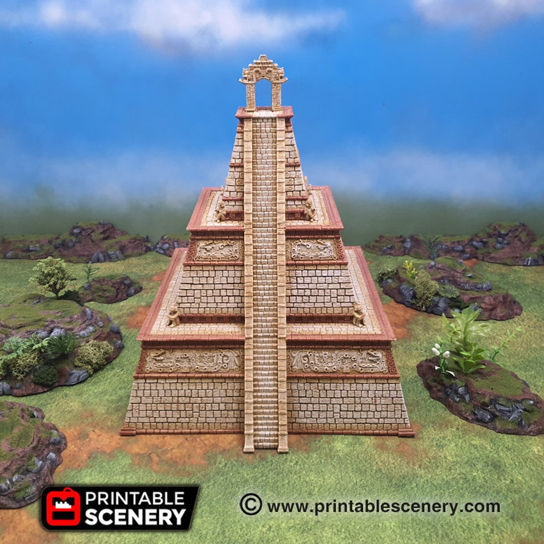 Dnd Aspect of the Gods Pyramid Aztec Ruins Stargate Tabletop Scatter ...