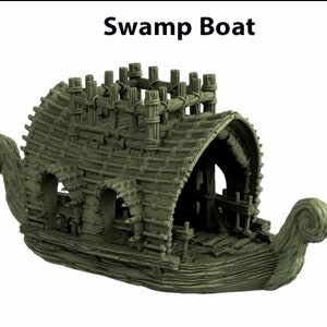 Dnd Swamp Boat Ship Skiff Gloaming Swamps Marshes Marshland Tabletop ...